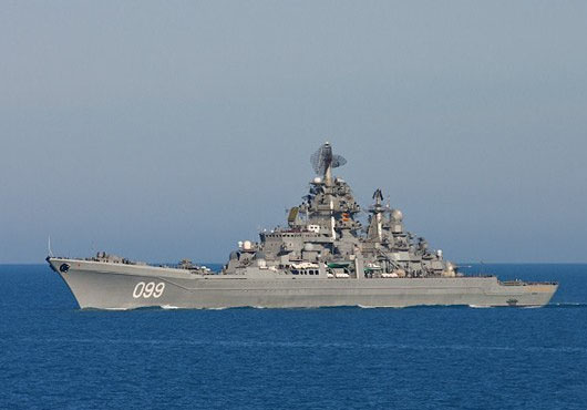 Russia: NF Missile Cruiser Petr Vliky Passes Kara Strait – John's Navy ...